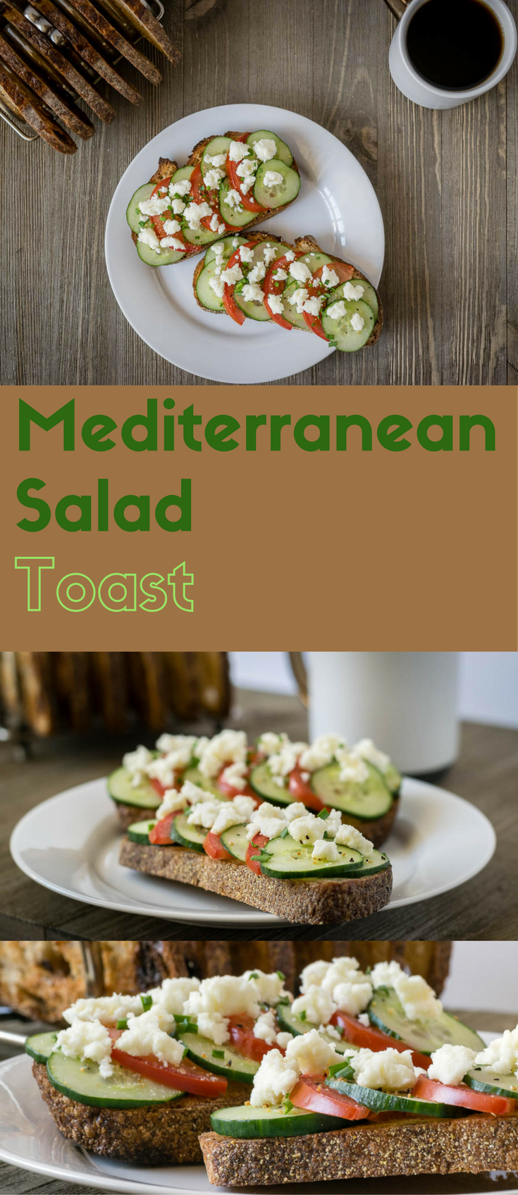Mediterranean Salad Toast: A Farmer's Market Recipe - Geeks Who Eat