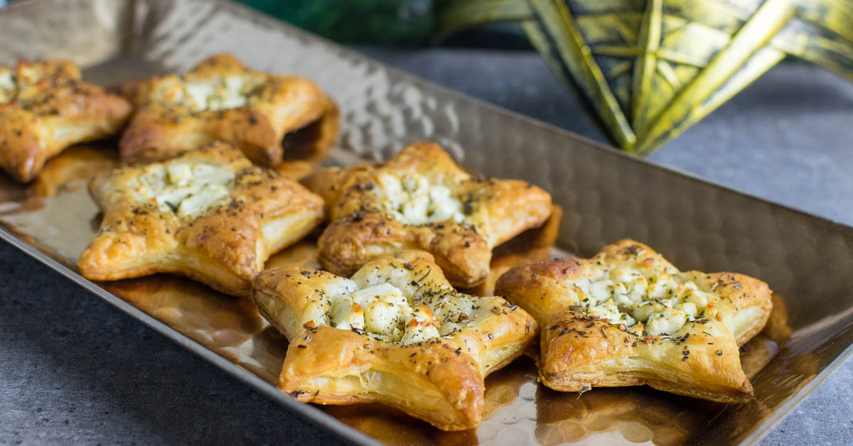 Feta and Puff Pastry Stars: A Wonder Woman Inspired Recipe