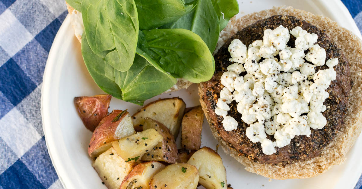Goat Cheese Montreal Burger Recipe - Geeks Who Eat