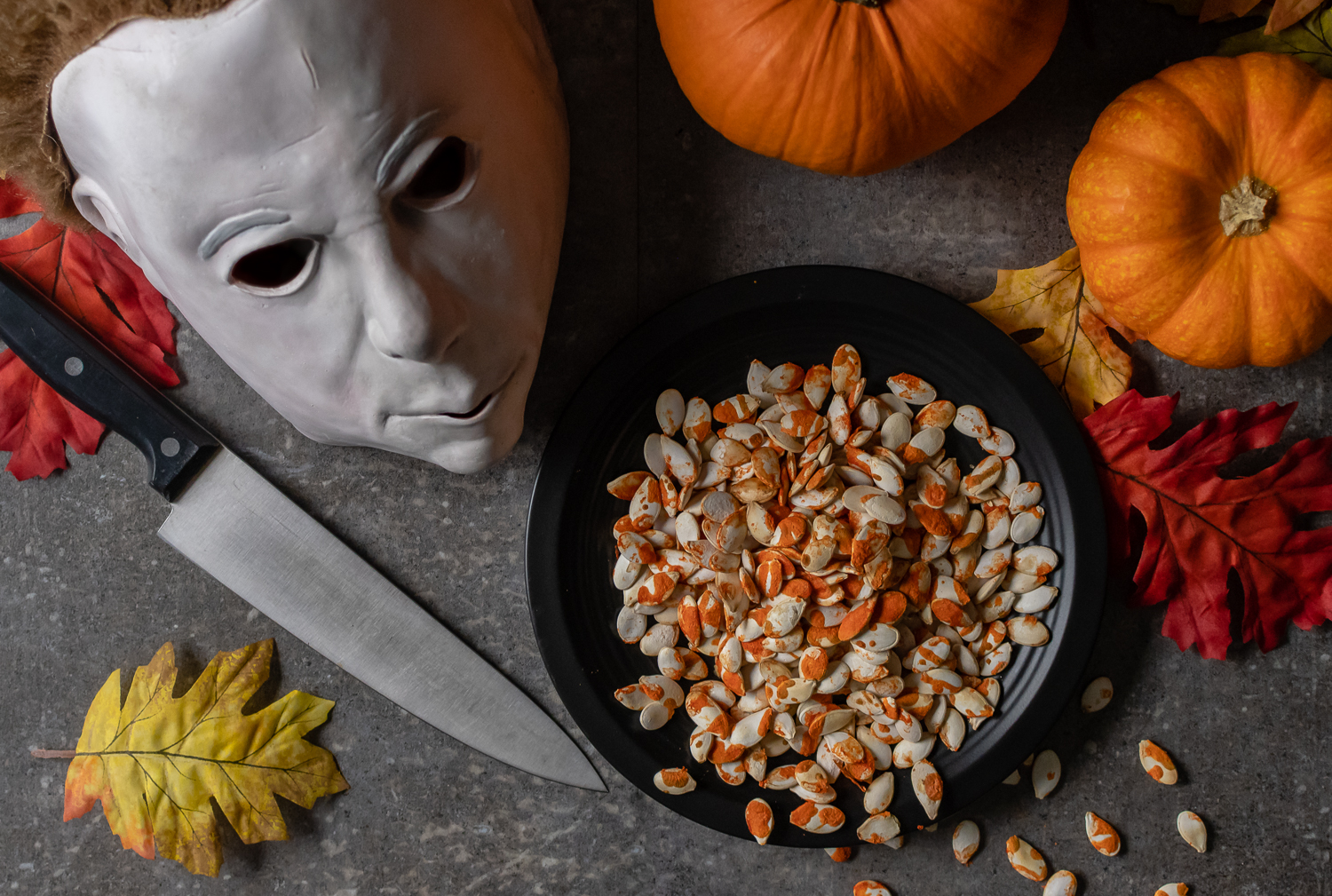 Blood Spattered Pumpkin Seeds: A Halloween Inspired Recipe
