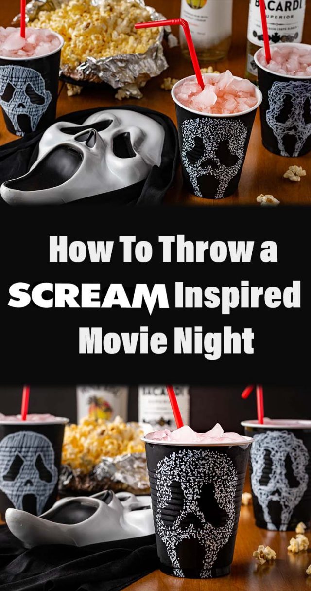 How To Throw A Scream Inspired Movie Night + Cocktail Recipe